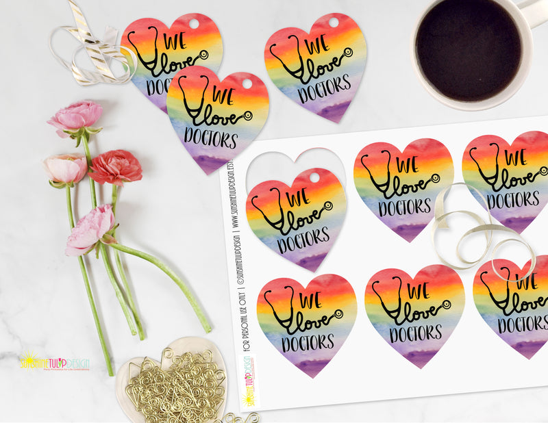 Doctor Appreciation Gift Tags, Healthcare Heroes Appreciation Gift Tag ...