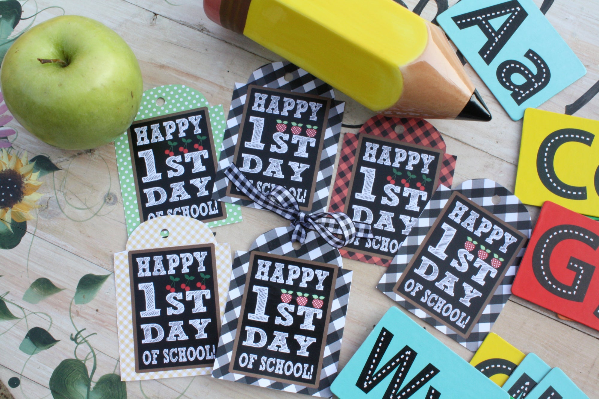 Printable Welcome Back To School Gift Tags, Happy 1st Day Back to Scho ...