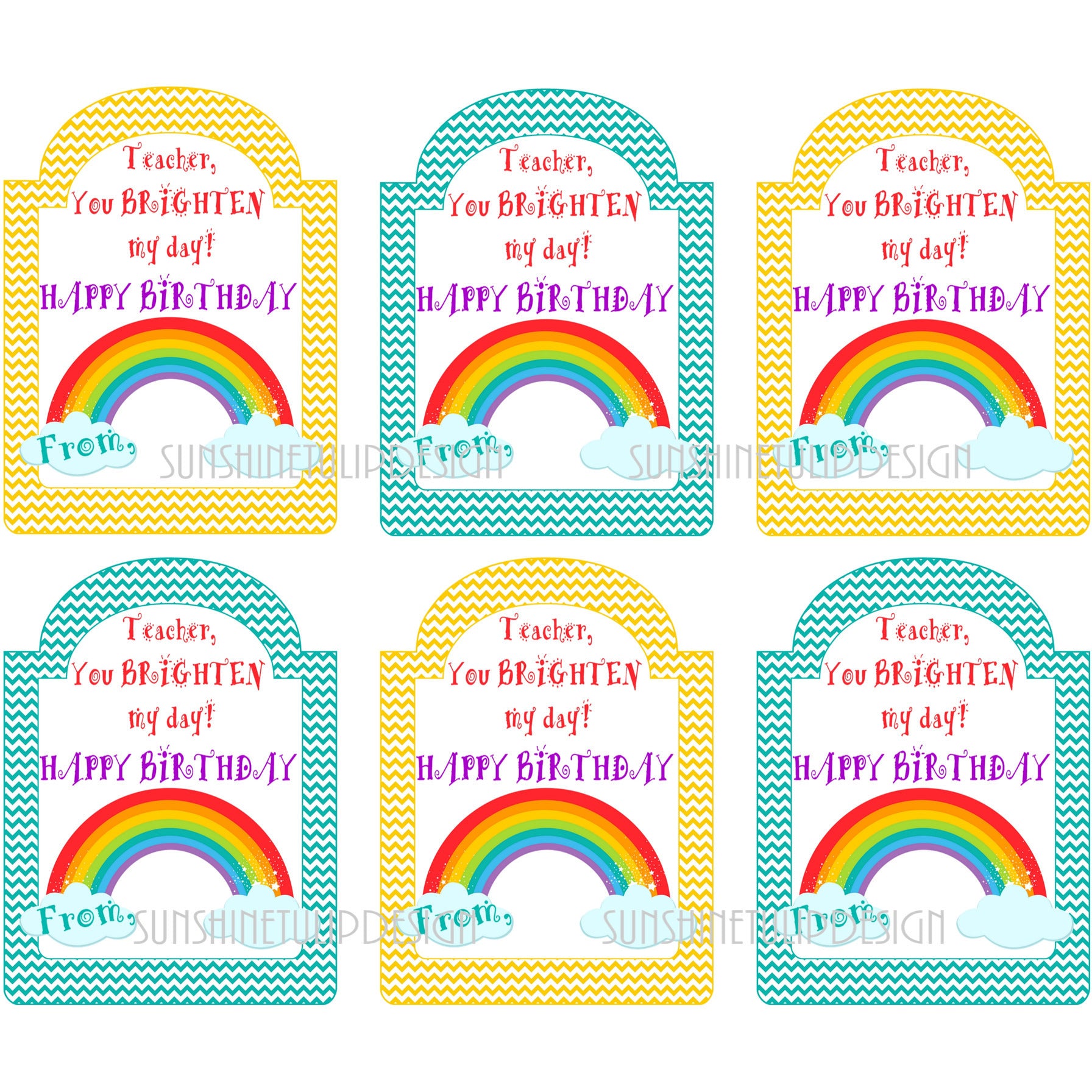 Birthday Gift Tag Printables