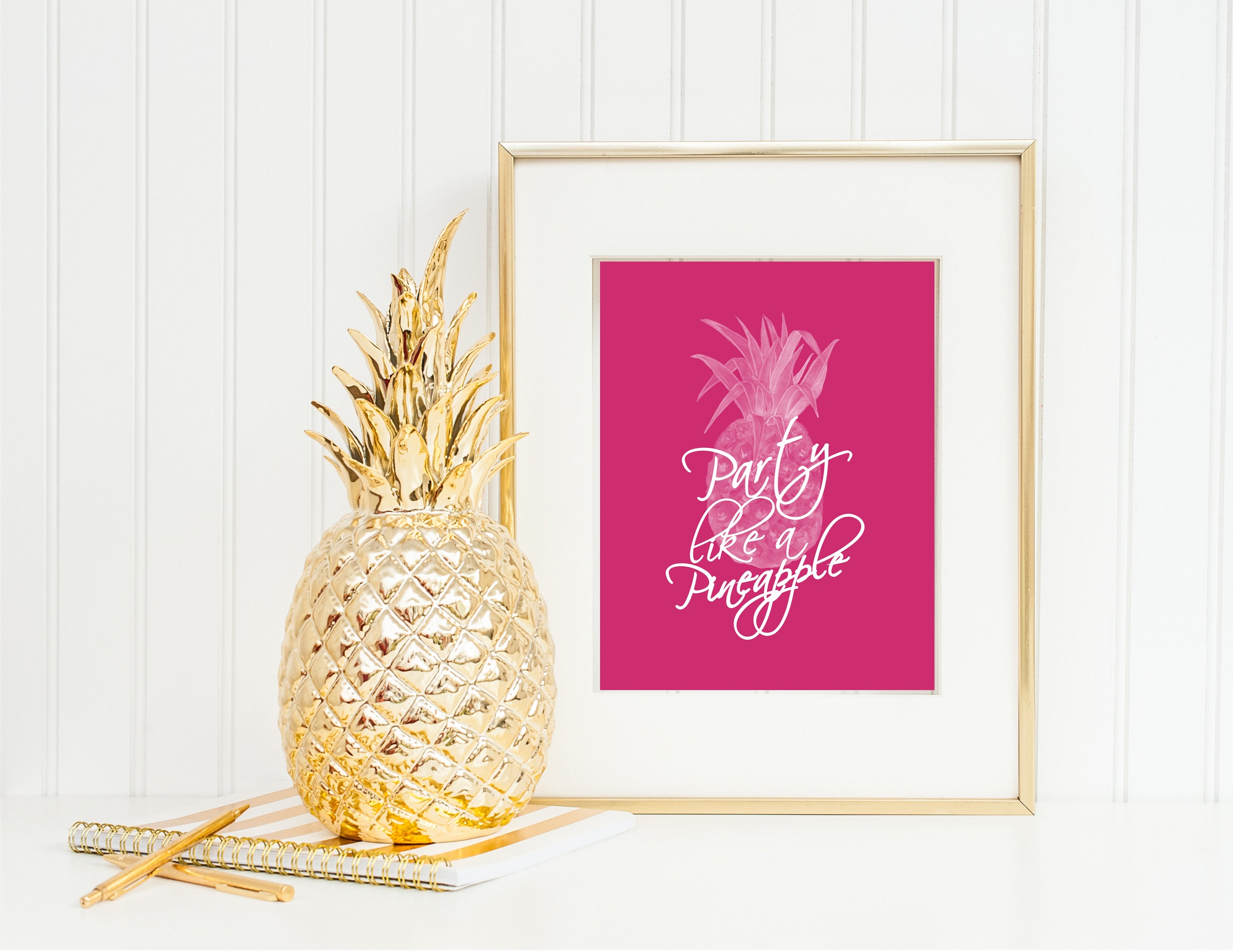 Printable Party Like A Pineapple, Wall Sign, Planner Cover by SUNSHINE ...