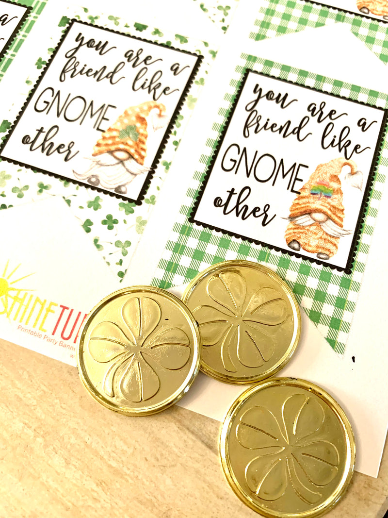 Printable St Patrick's Day Gift Tags, A Friend Like Gnome Other Tags ...