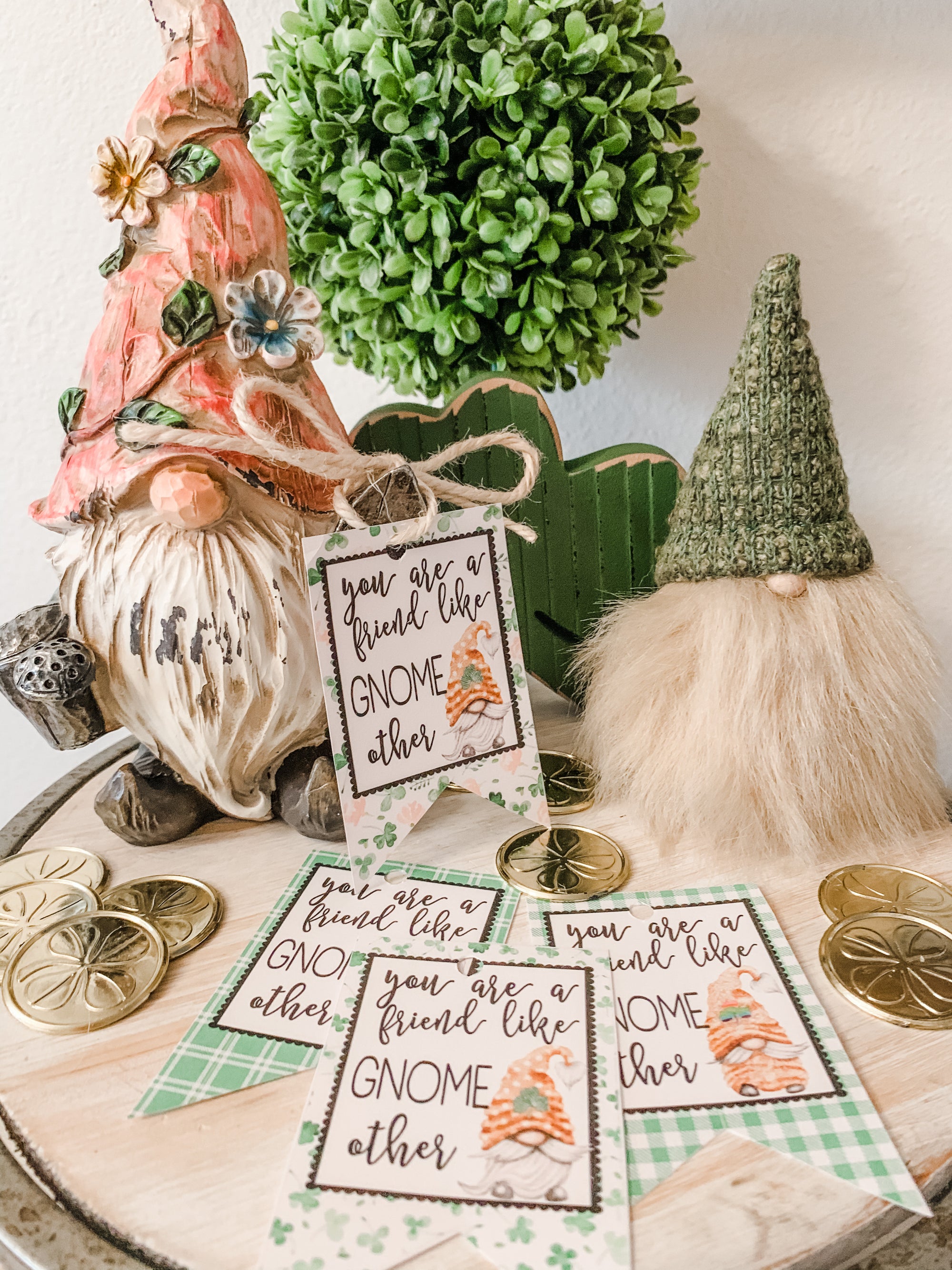 Printable St Patrick's Day Gift Tags, A Friend Like Gnome Other Tags ...