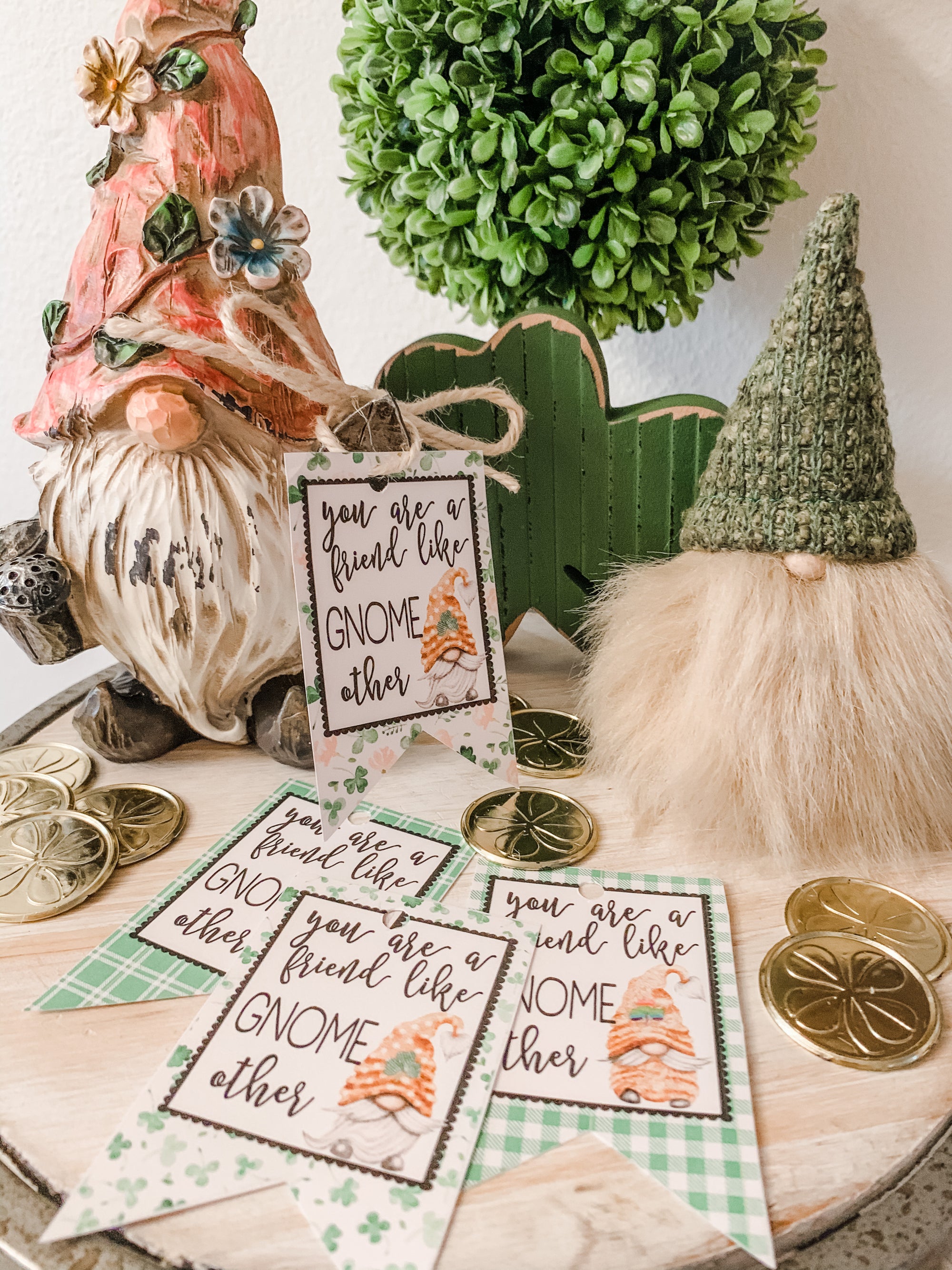 Printable St Patrick's Day Gift Tags, A Friend Like Gnome Other Tags ...