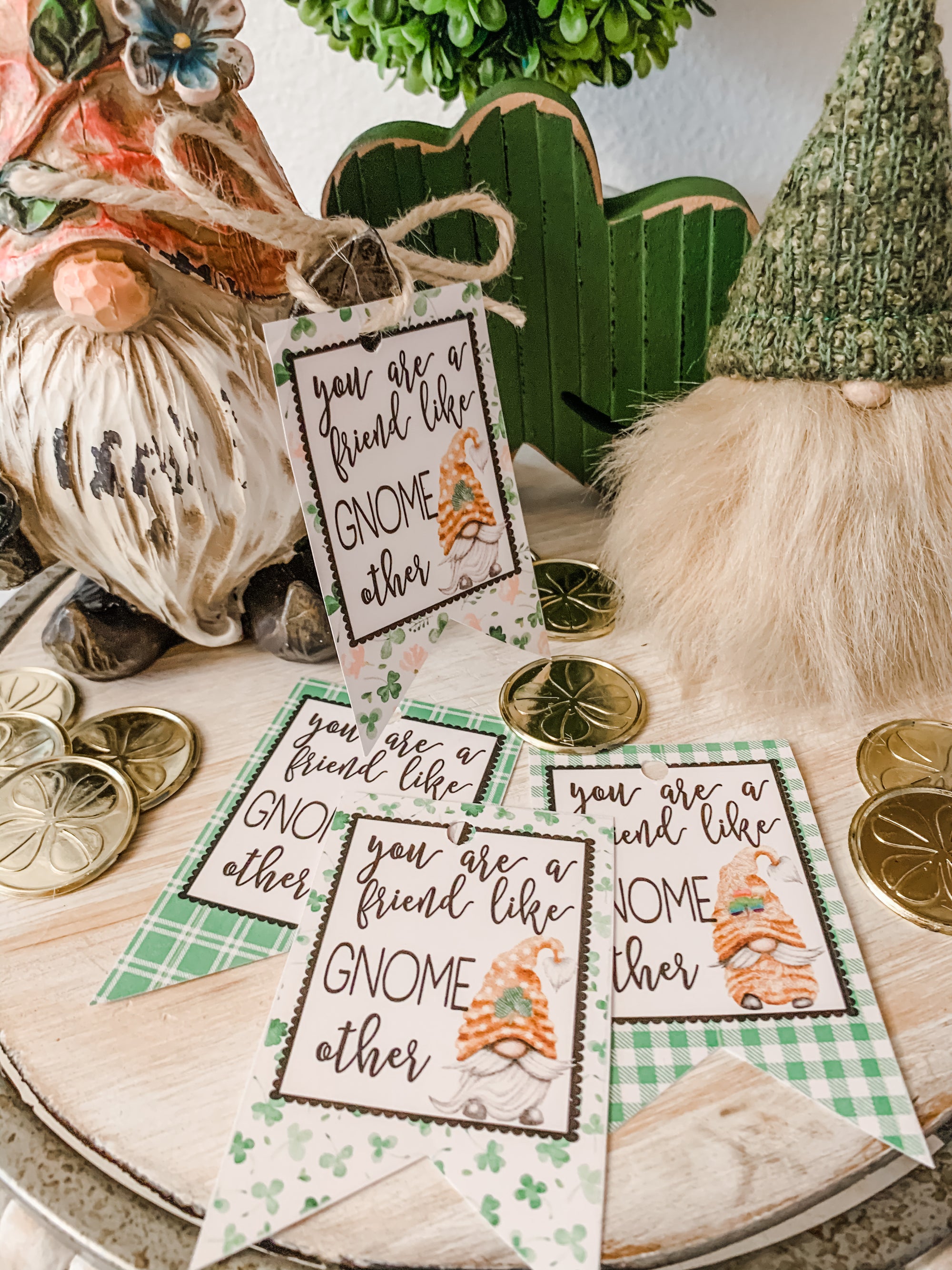 Printable St Patrick's Day Gift Tags, A Friend Like Gnome Other Tags ...