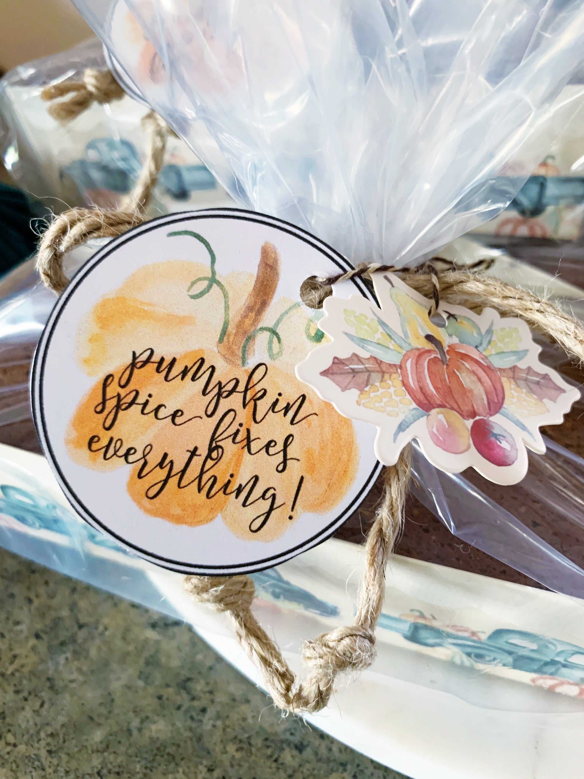 Printable Fall Pumpkin Spice Treat Tags, Baked Goods Tags, Candy Tags ...