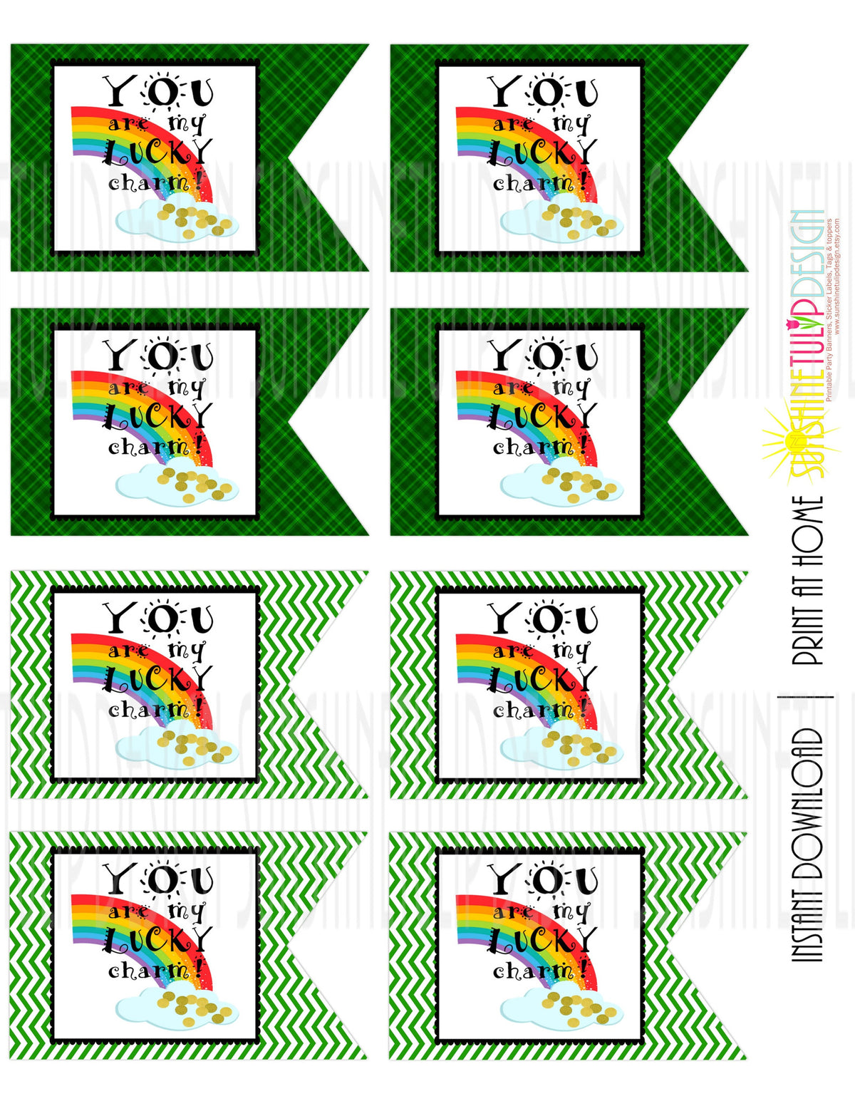 Printable You are my Lucky Charm Gift Tags, St Patrick's Day Gift Tags ...