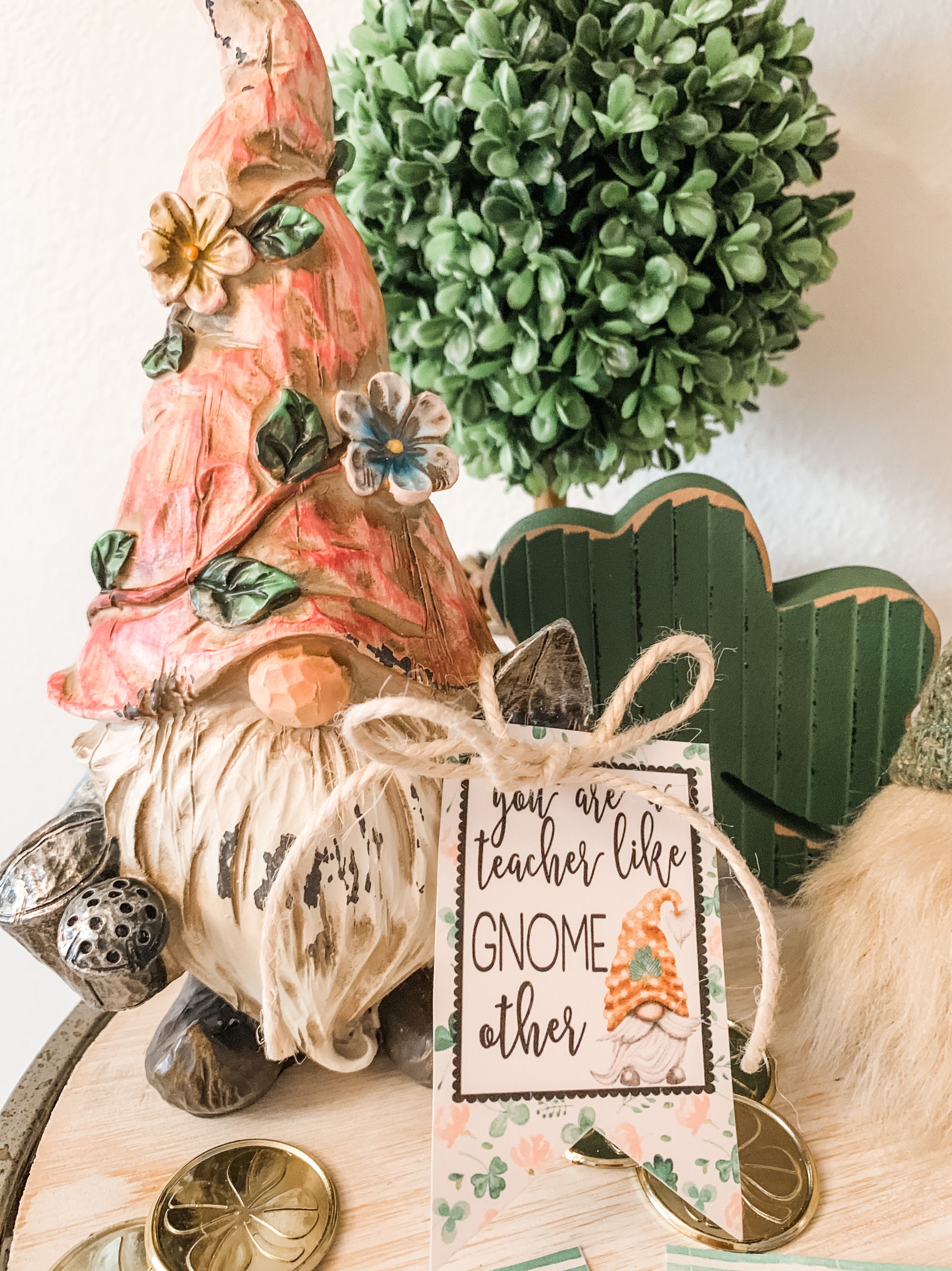 Printable St Patrick's Day Gift Tags, A Teacher Like Gnome Other Tags ...