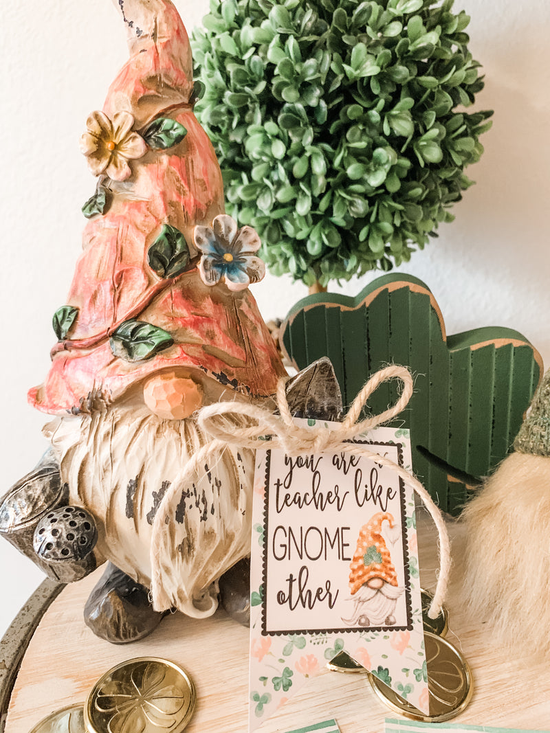 Printable St Patrick's Day Gift Tags, A Teacher Like Gnome Other Tags ...